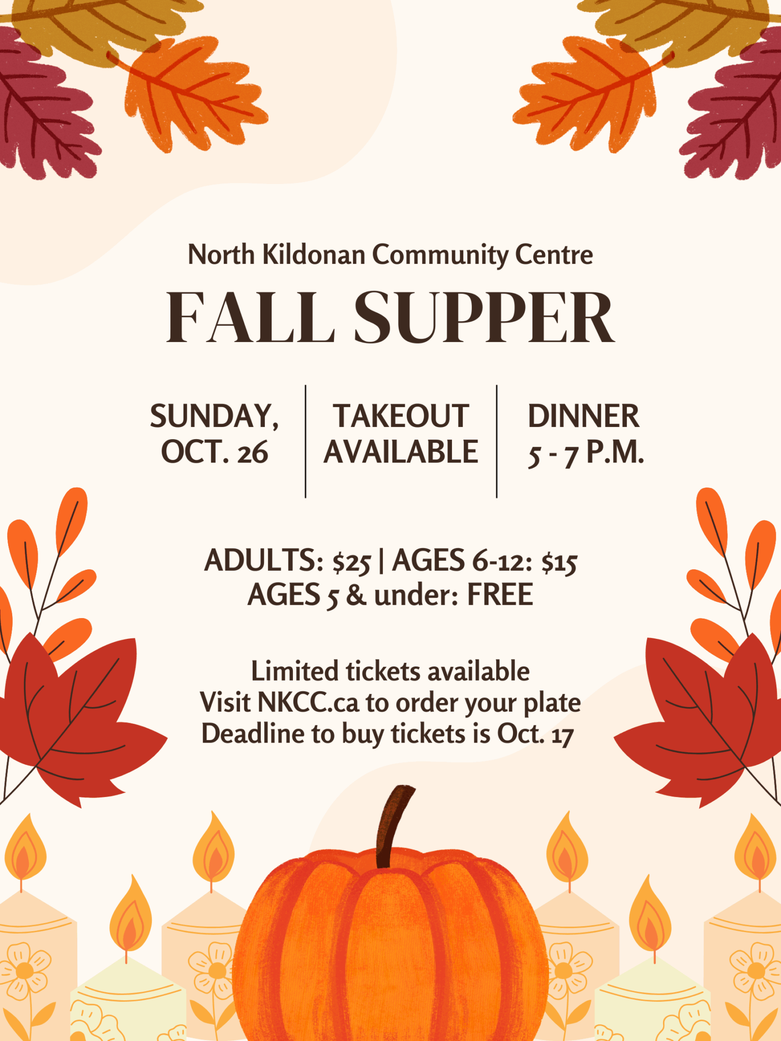2025 Oct 26 – North Kildonan Community Centre Fall Supper – Manitoba ...