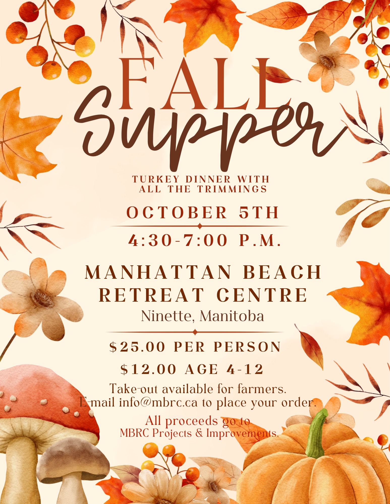 2025 Oct 5 – Manhattan Beach (Ninette) Fall Supper – Manitoba Fall Suppers