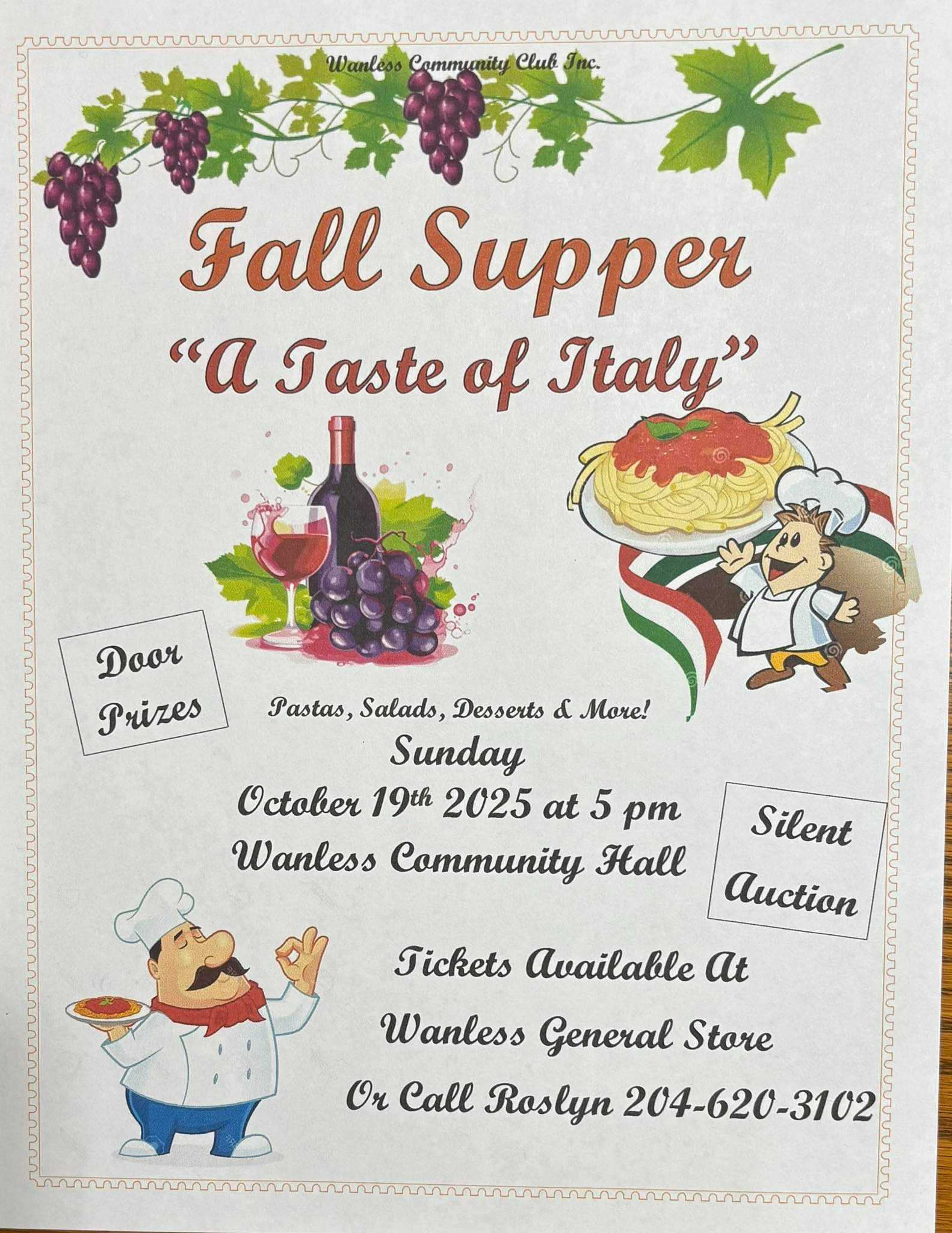 2025 Oct 19 – Wanless Fall Supper – Manitoba Fall Suppers